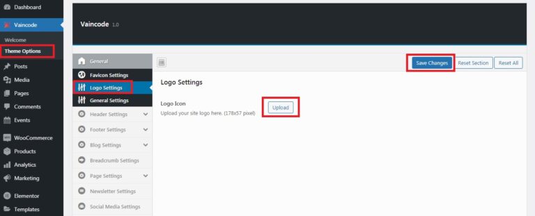 How To Change Theme Color Logo Favicon Header Footer 